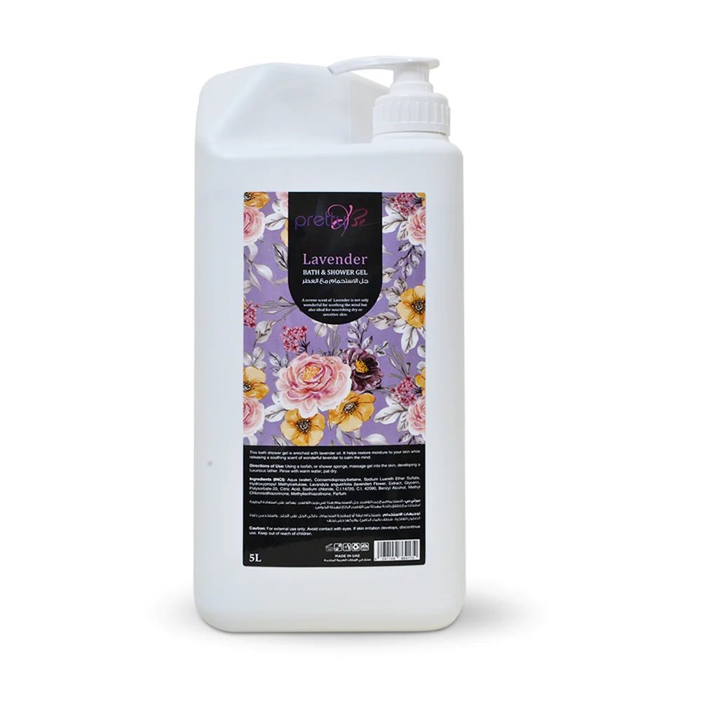 PrettyBe Shower Gellavender 5L – Serina Cosmetics
