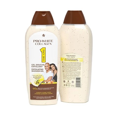 Pro White Collagen Exfoliating Shower Gel 500ml | Serina Cosmetics
