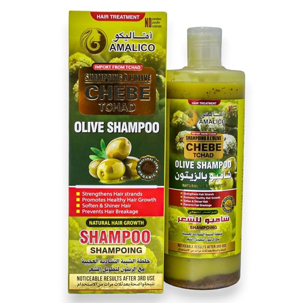 Amalico Chebe Tchad Olive Oil Shampoo 500ml | Serina Cosmetics